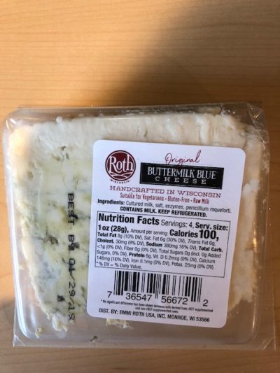 Roth Buttermilk Blue Cheese 4 OZ. - Widmer's Cheese Cellars